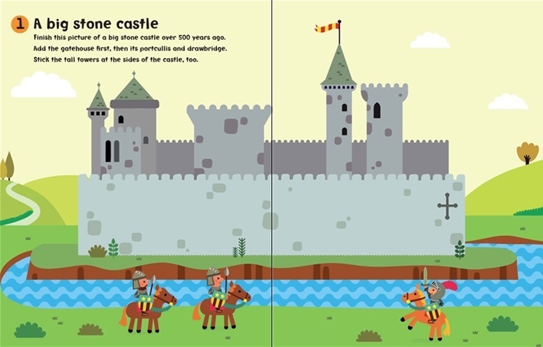 Buy Make A Picture Sticker Book Castles