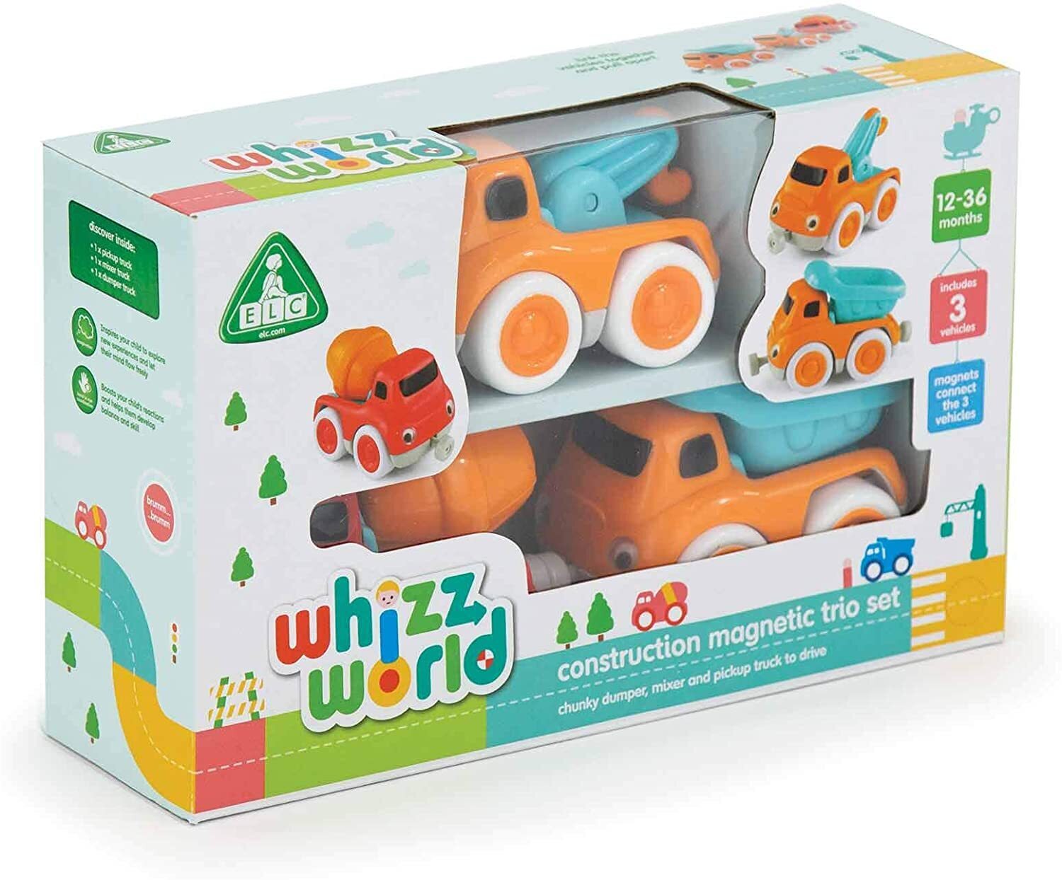 Buy ELC - Whizz World Construction Car Trio