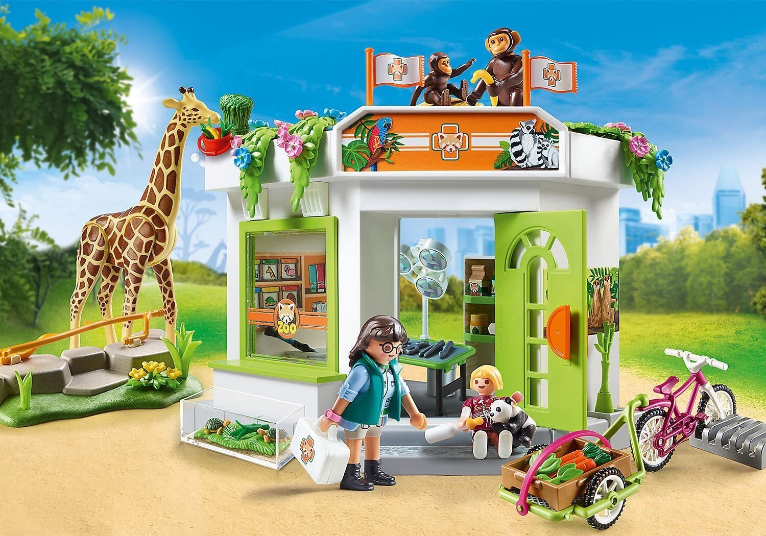 Buy Playmobil - Zoo Veterinary Practice 70900