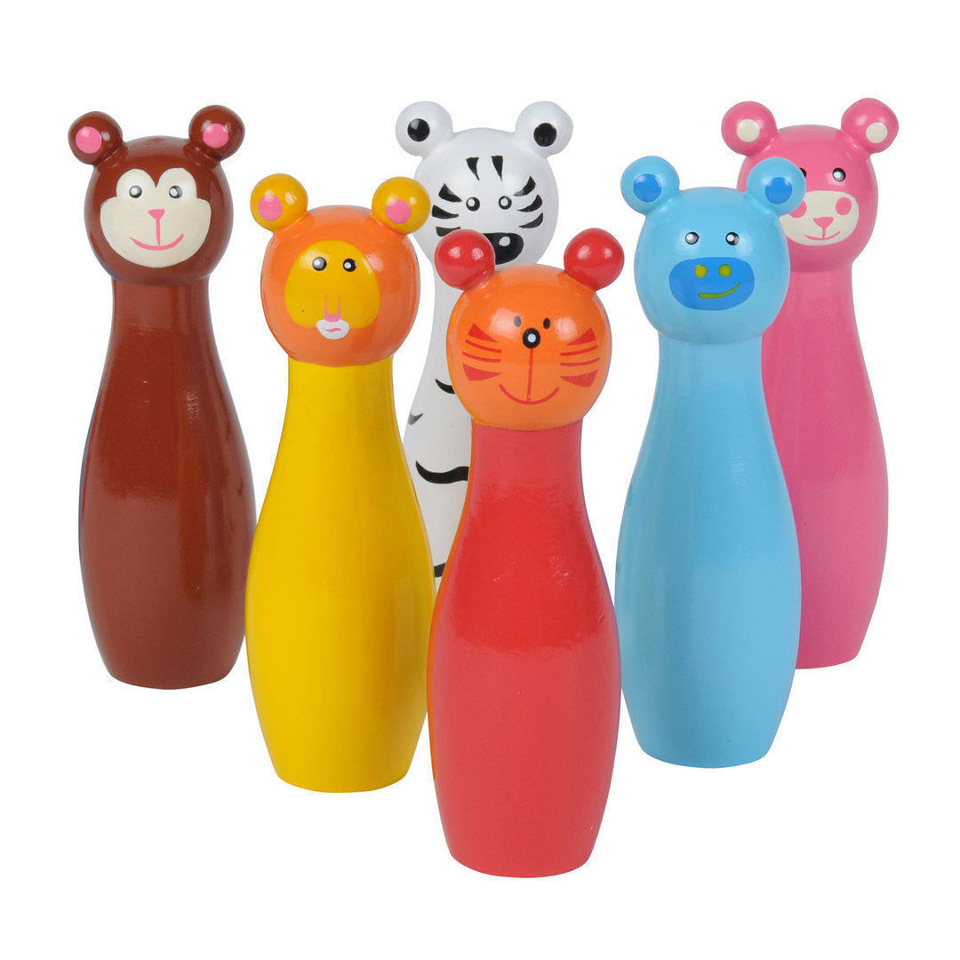 Buy Tiger Tribe - Wooden Skittles - Animals