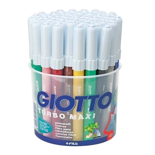 Buy Giotto Turbo Maxi Marker Pens 48 Pack
